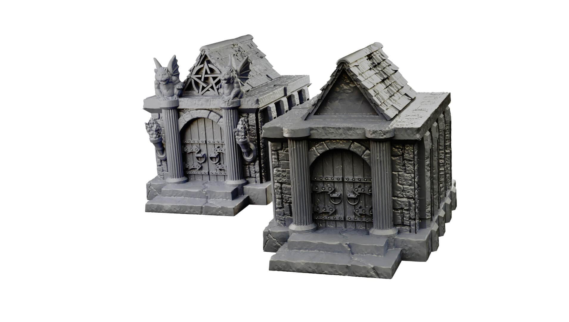 Modular Graveyard Walls Crypts Tombs Churches and Graveyard Accessories ...