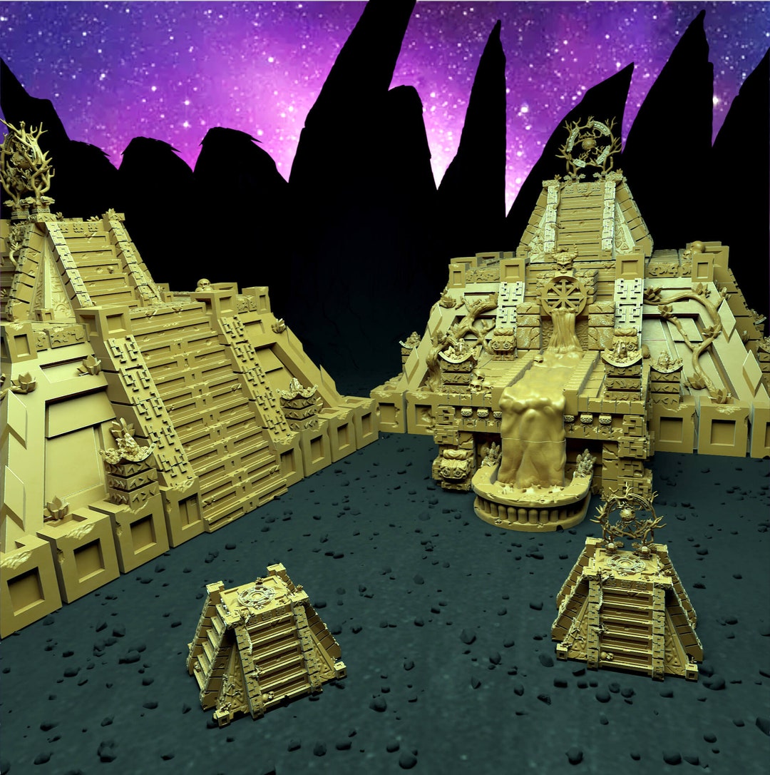 Modular Aztec/chaos Pyramid(s) With Accessories for Ttrpg/wargames - Etsy