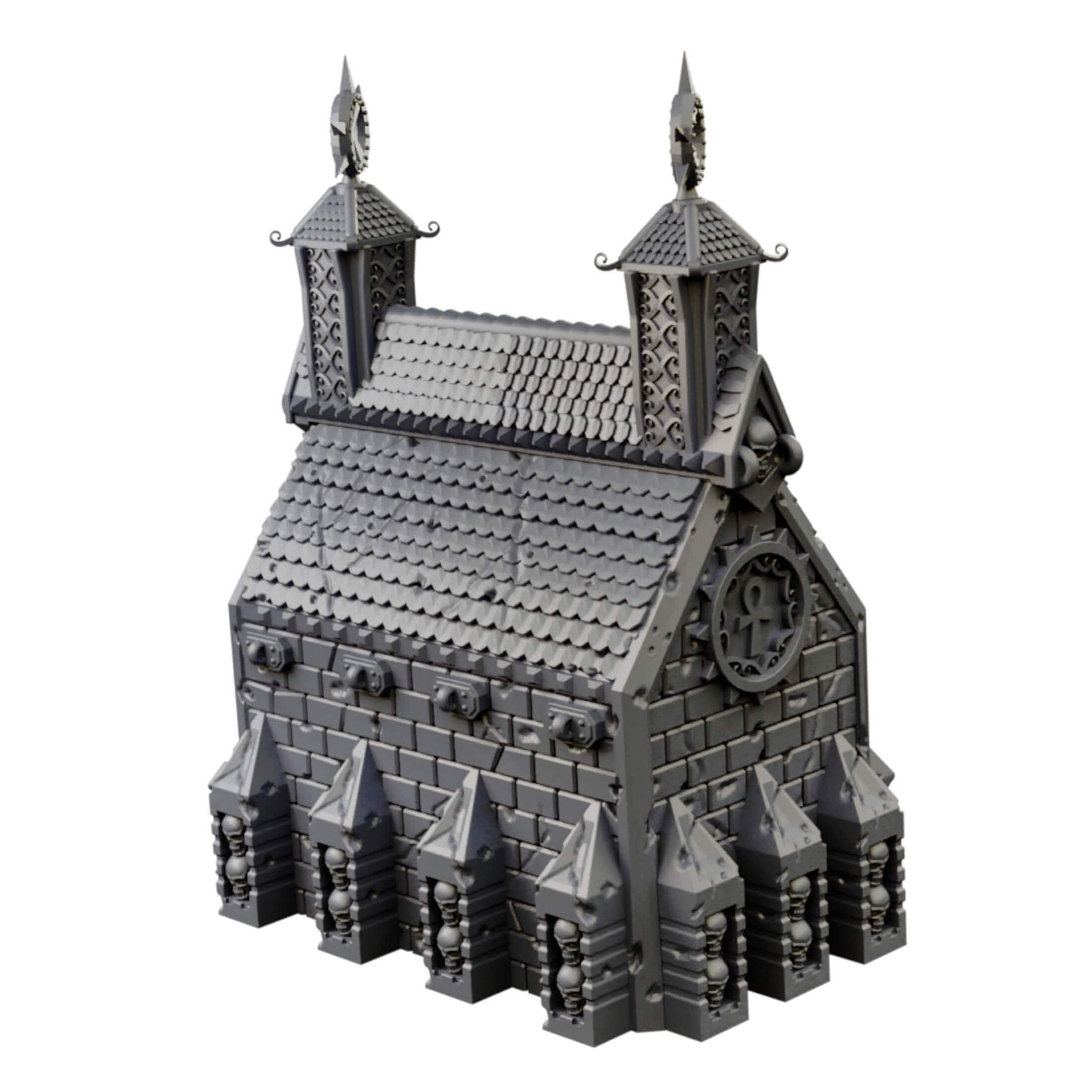 Modular Graveyard Walls Crypts Tombs Churches and Graveyard Accessories ...