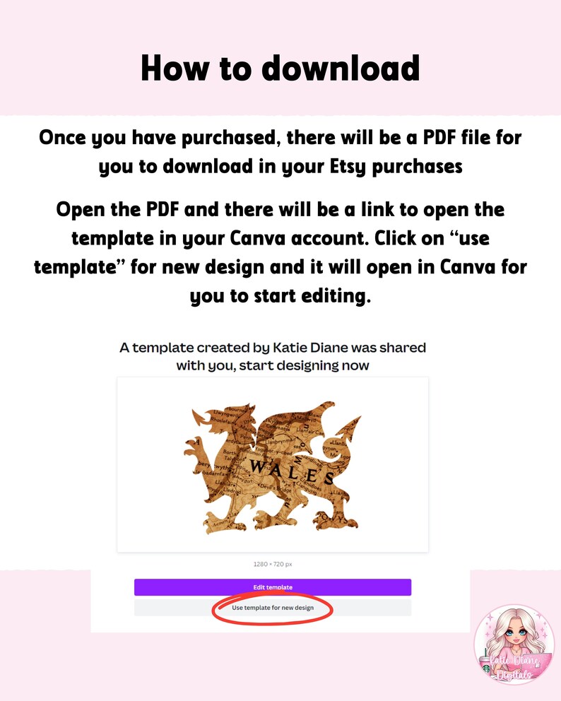 Canva Frame, Template, Welsh Dragon, Wales, Cymru, Digital, Photo Frame ...