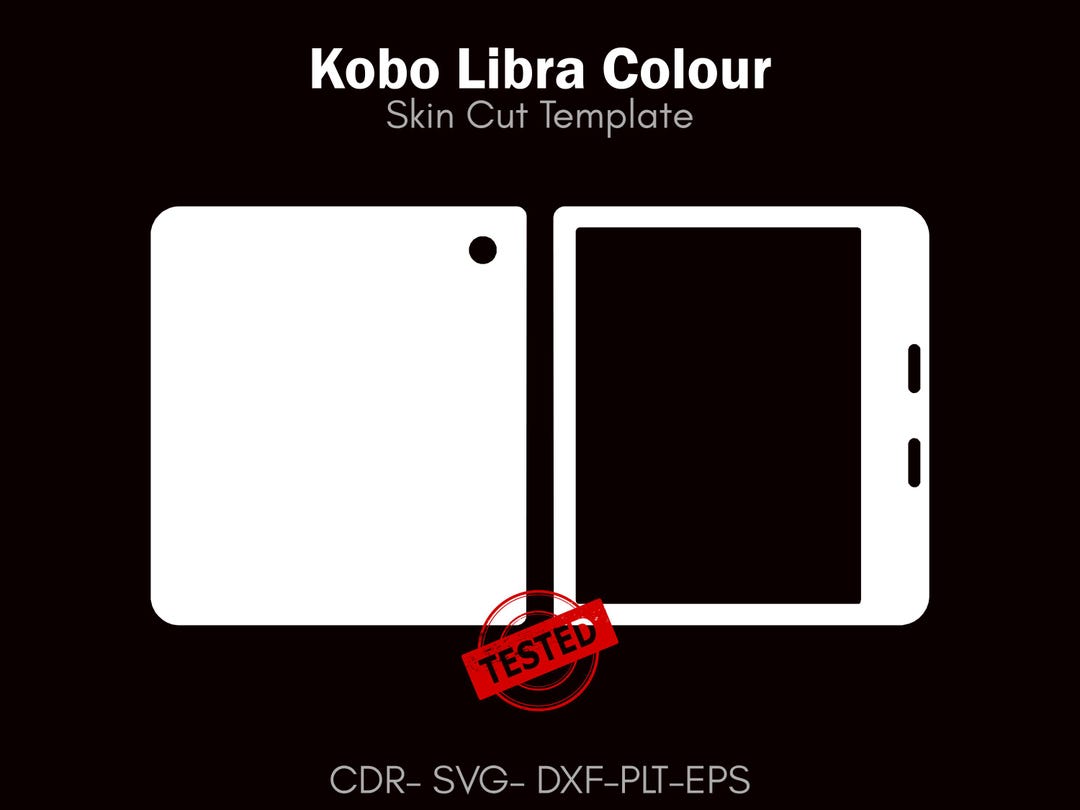 Kobo Libra Colour Skin Cut Vector File | Template Layout | Skin ...