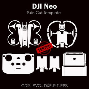 DJI Neo Skin Cut Vector File | Template Layout | Drone Skin Template ...