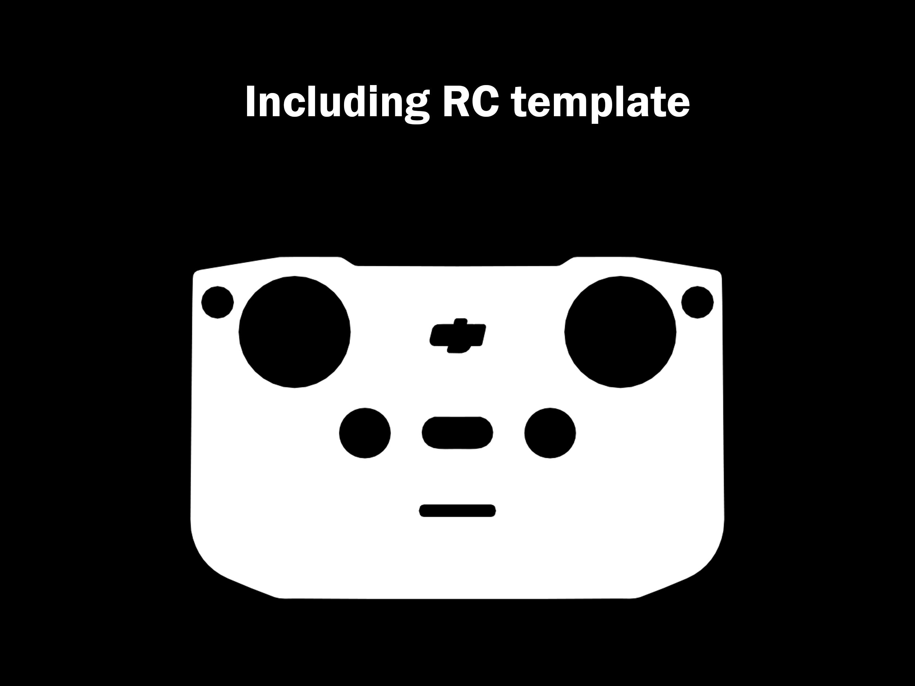 DJI Mavic Mini 2 Skin Cut Vector File | Template Layout | Drone Skin ...