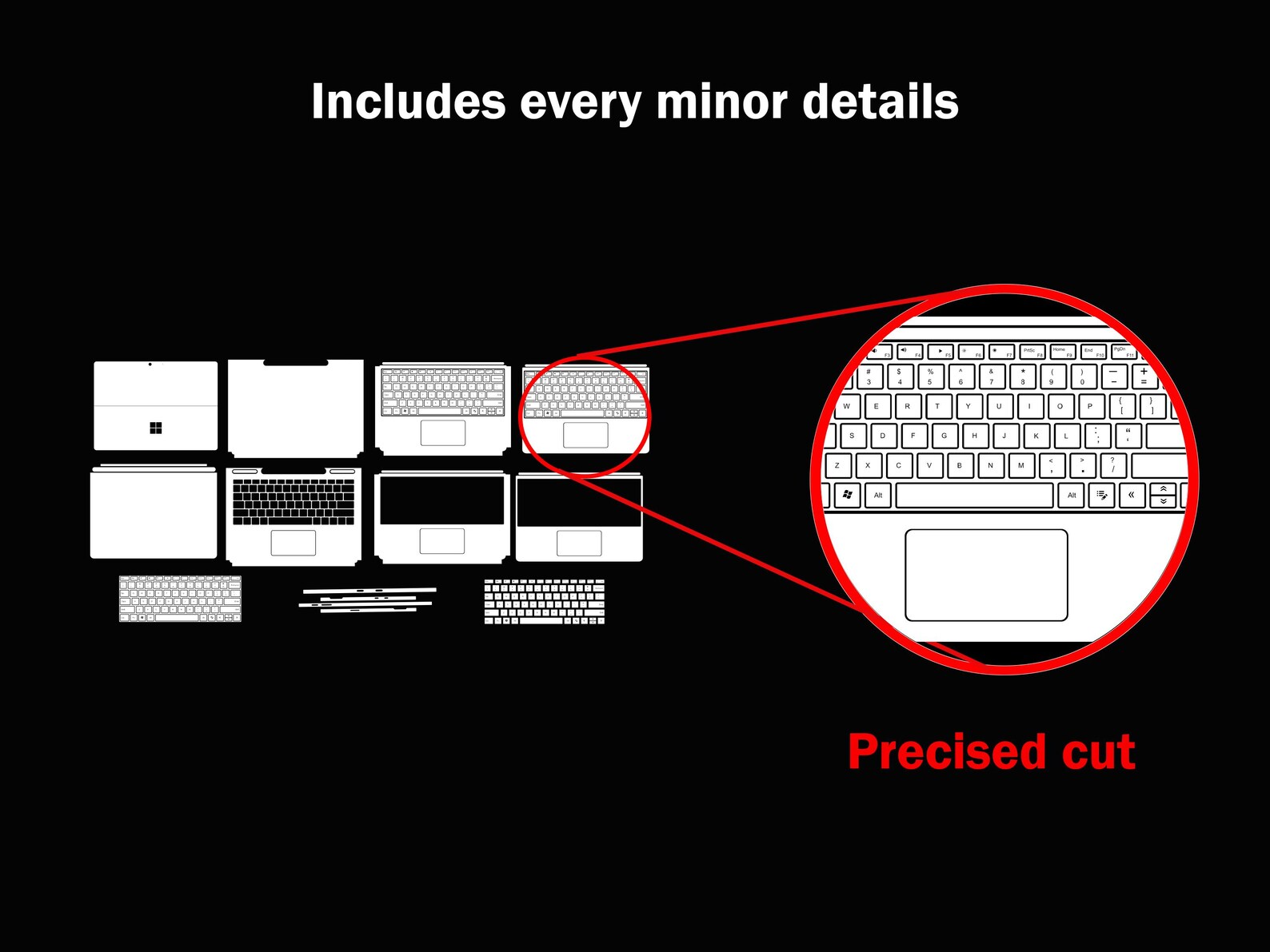 Surface Pro 9 2023 Skin Cut Vector File | Template Layout | Skin ...