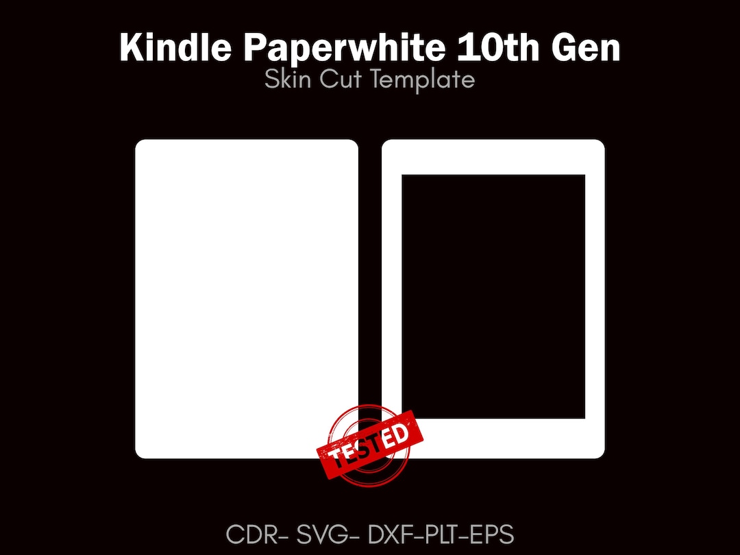 Kindle Paperwhite 10th Gen Skin Cut Vector File | Template Layout ...