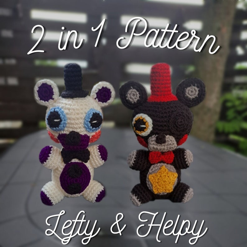 Fnaf Lefty & Helpy Crochet Pattern PDF FILE - Etsy Australia
