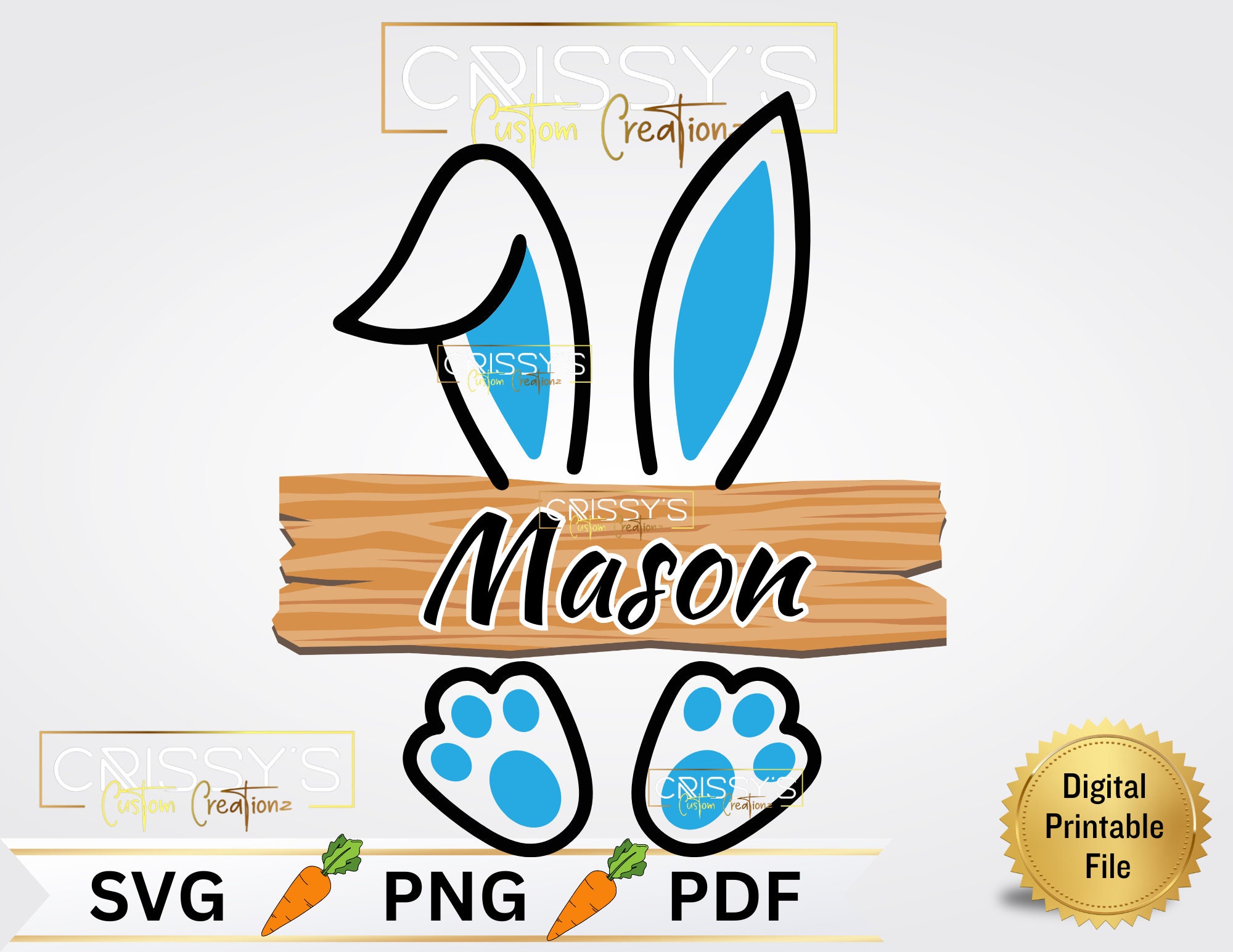 Bunny Name SVG, Bunny Name Frame, Bunny SVG, Bunny Ears, Easter ...
