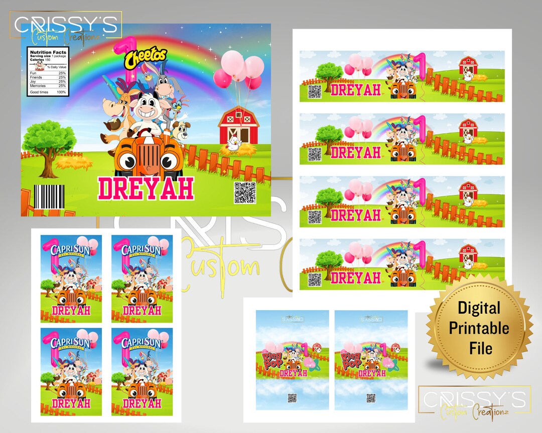 La Vaca Lola Water Bottle Labels/juice Labels - Etsy