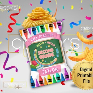 Back to School Chip Bags, Welcome Back to School, Welcome Bags, First ...