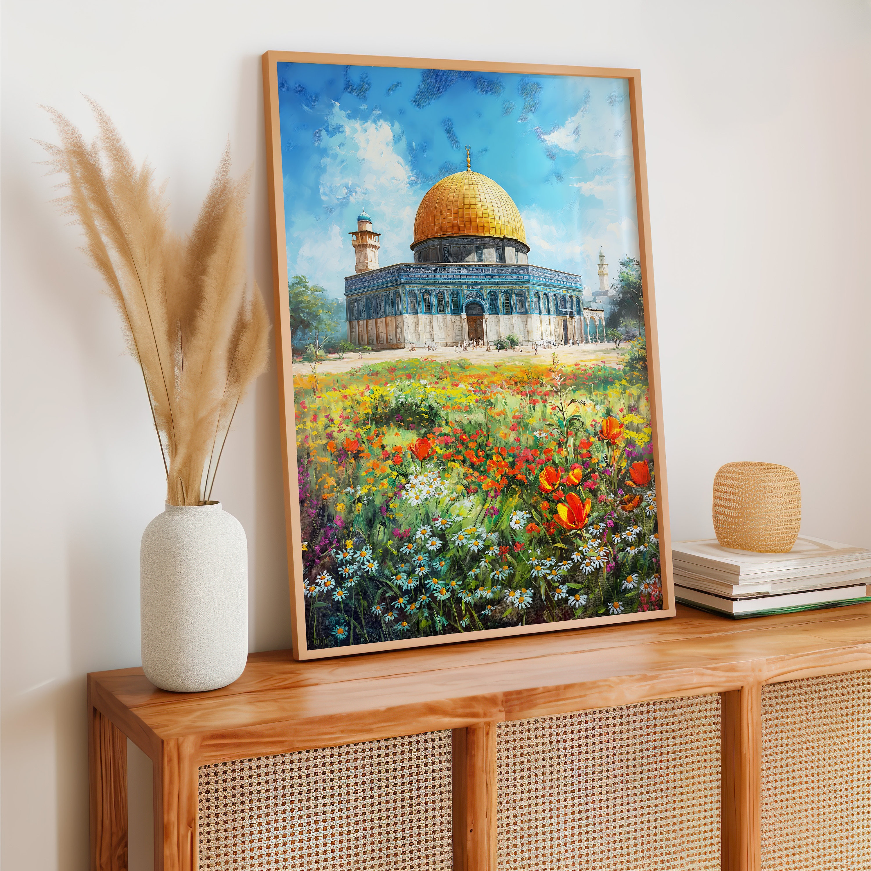 Dome of the Rock Al-aqsa Mosque Jerusalem Palestine Islamic Print ...