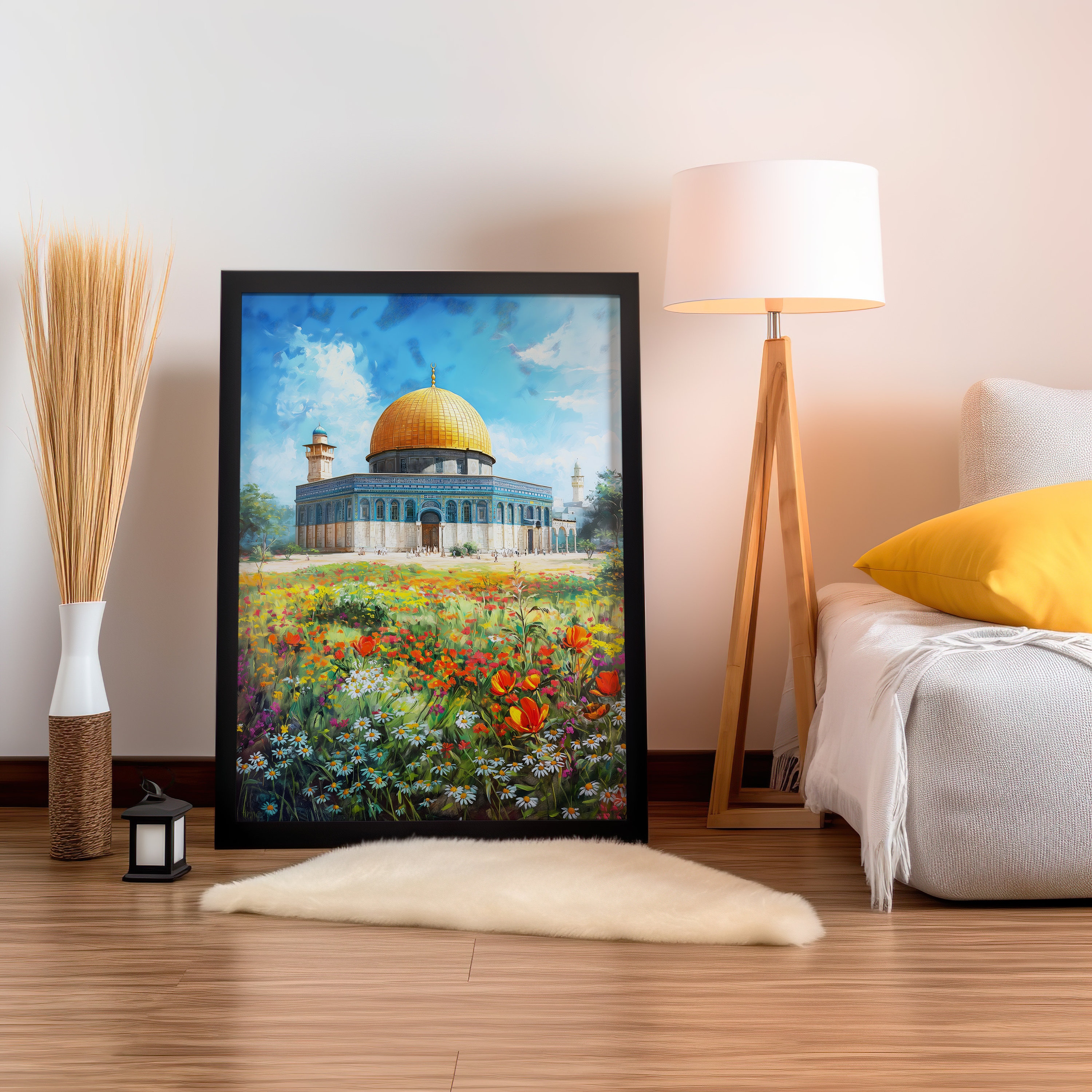 Dome of the Rock Al-aqsa Mosque Jerusalem Palestine Islamic Print ...