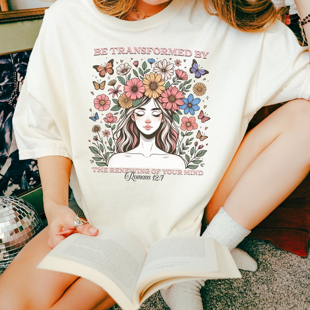 Be Transformed Boho Christian Shirts Bible Verse Shirt Trendy ...