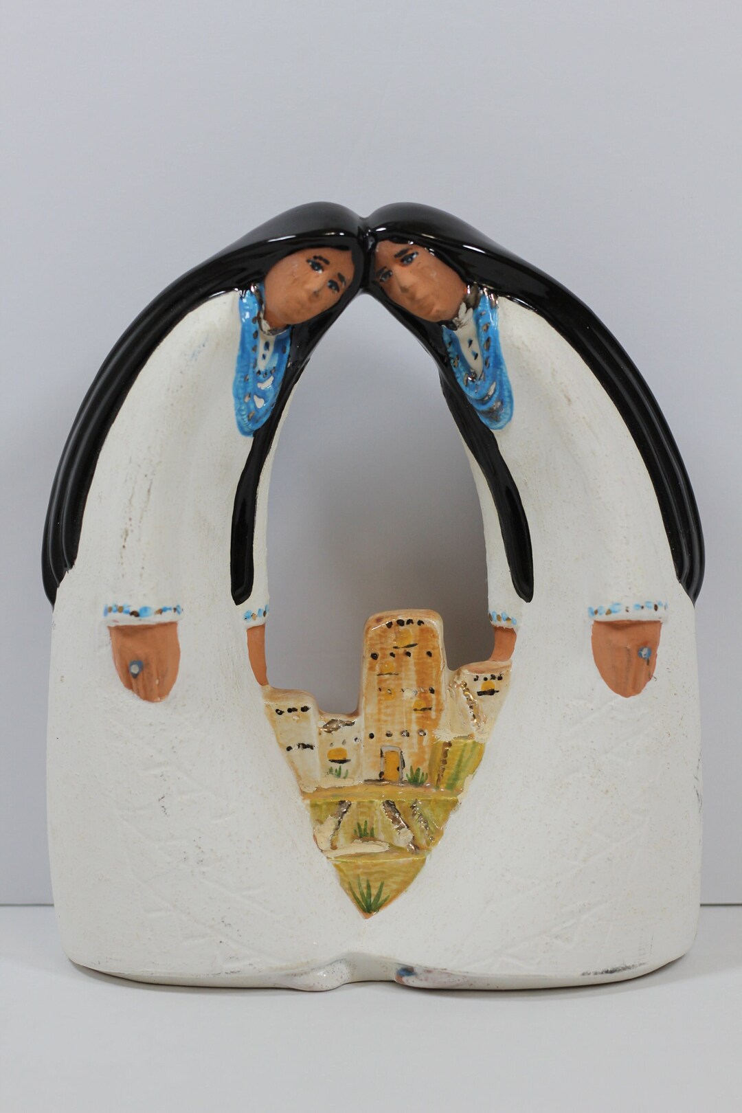 Handmade Native American Women Ceramic Figure Sittre Ceramic Prod. Inc ...