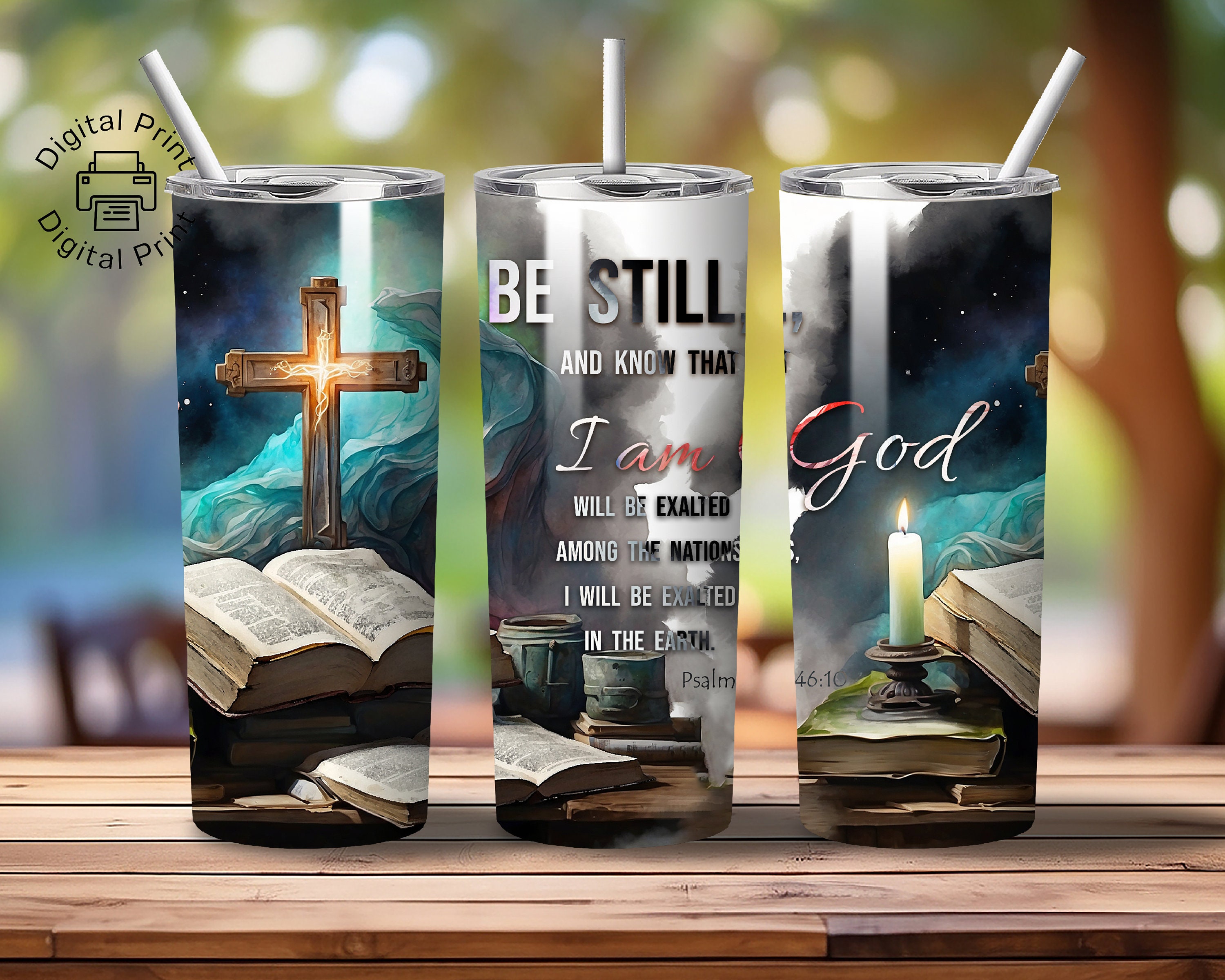 Christian Bible Tumbler Wraps, Bible Verse of the Day., Tumbler 20 Oz ...