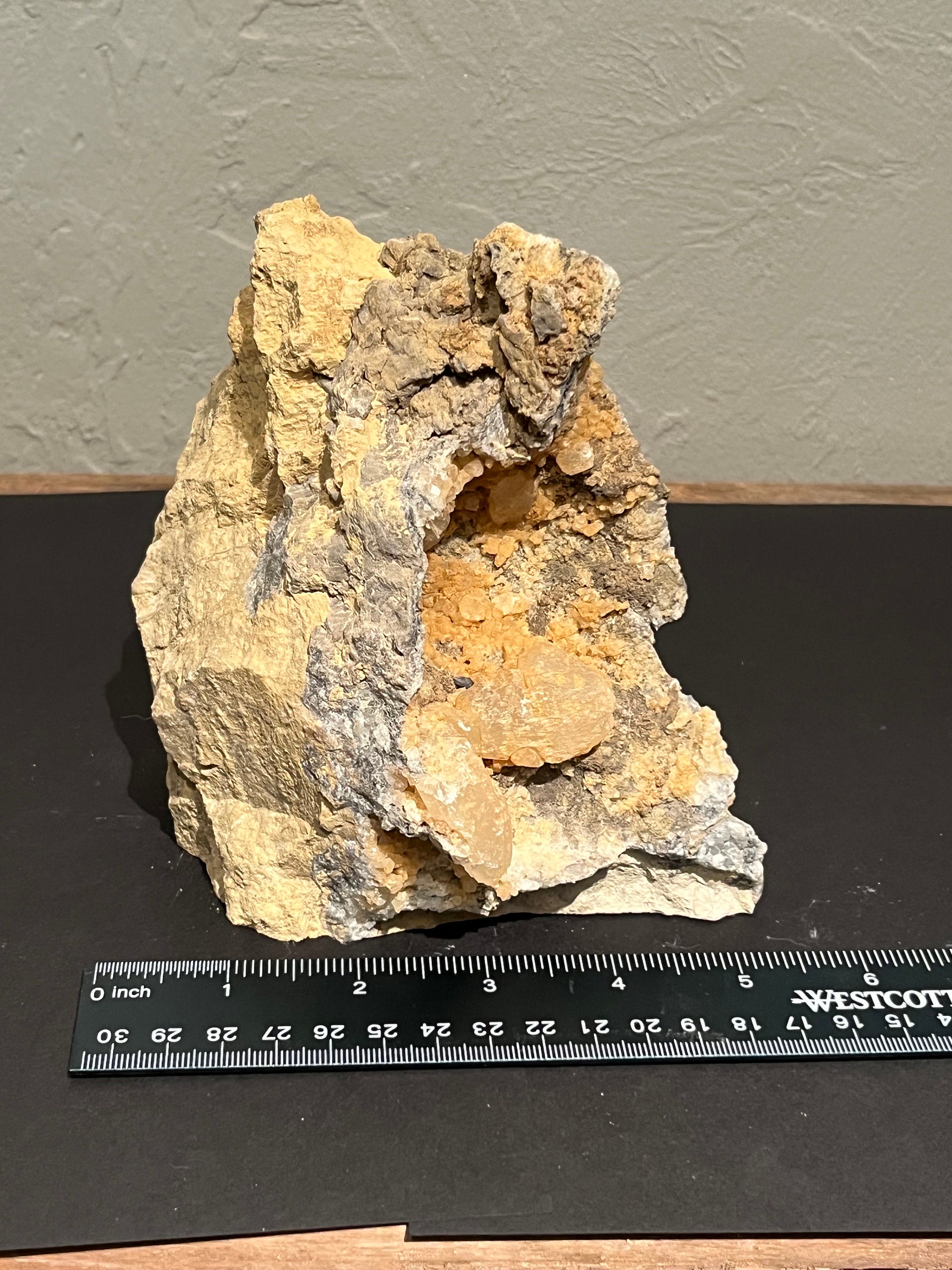 Large Calcite Crystals on Tan Limestone From Pennsylvania - Etsy