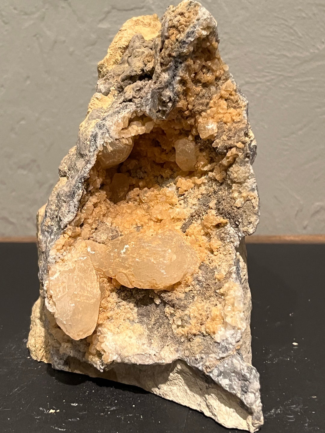 Large Calcite Crystals on Tan Limestone From Pennsylvania - Etsy