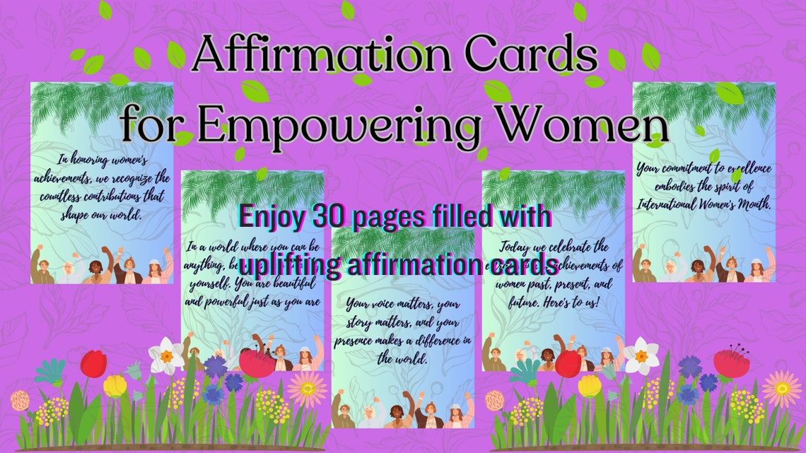 Affirmation Cards for Empowering Women - Etsy