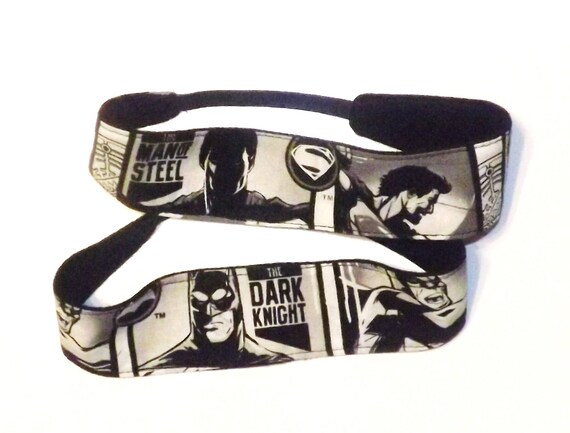 Set of 2 Headbands Batman and Superman fits Kids to Adults | Etsy