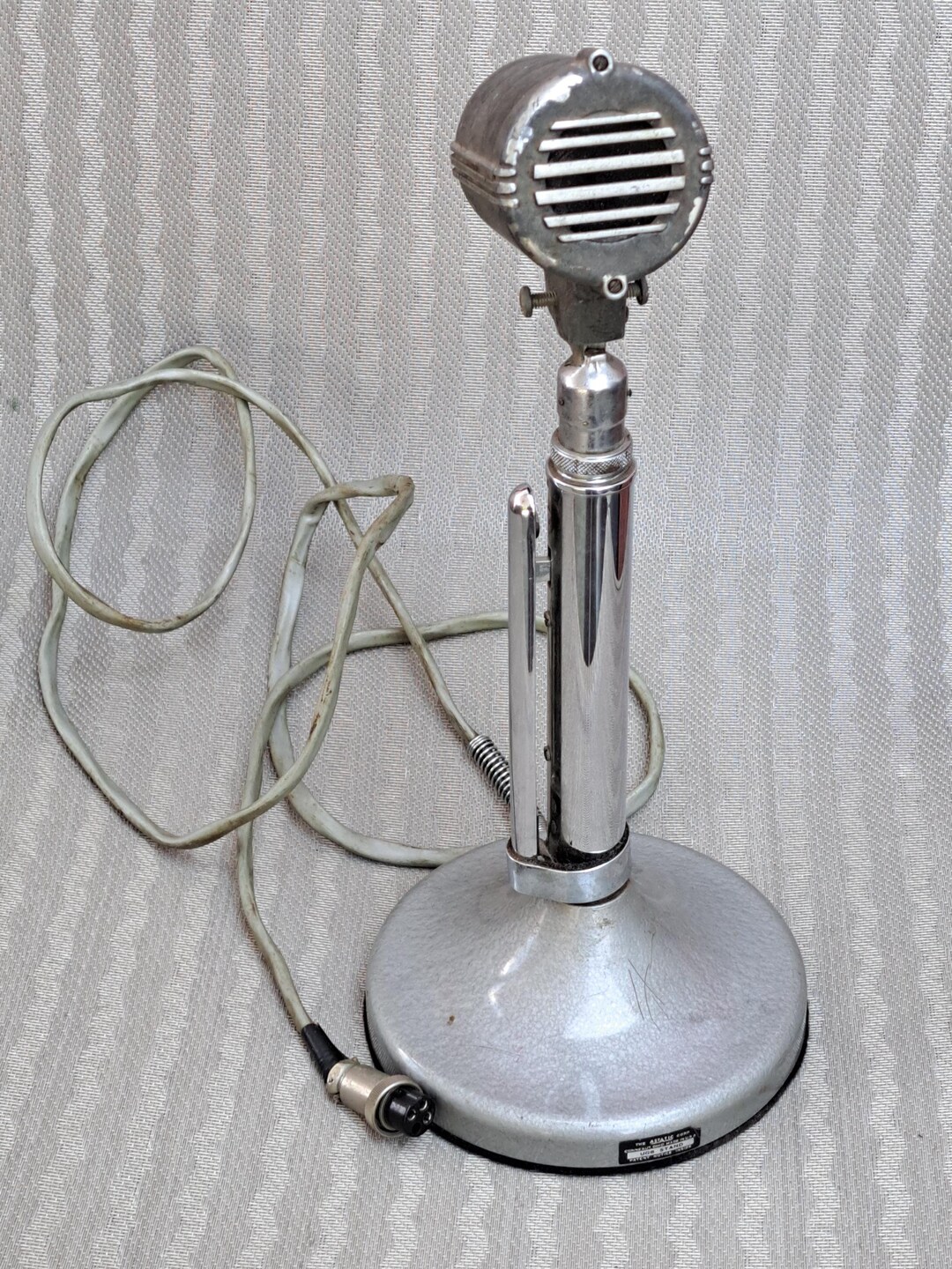 RARE Vintage Astatic Microphone & Astatic Mic Stand DN-HZ Microphone ...