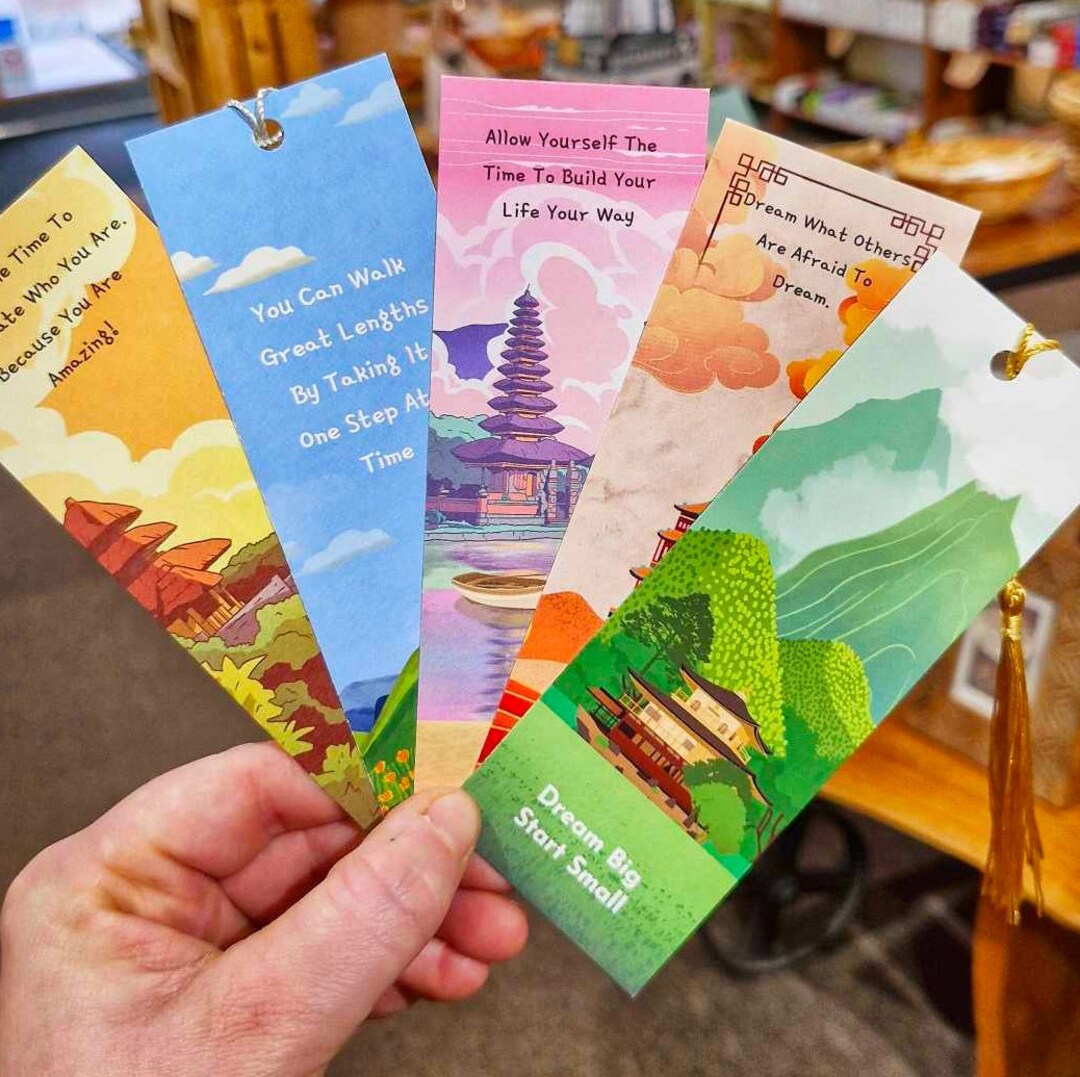 Japanese Inspired Affirmation Bookmarks - Etsy