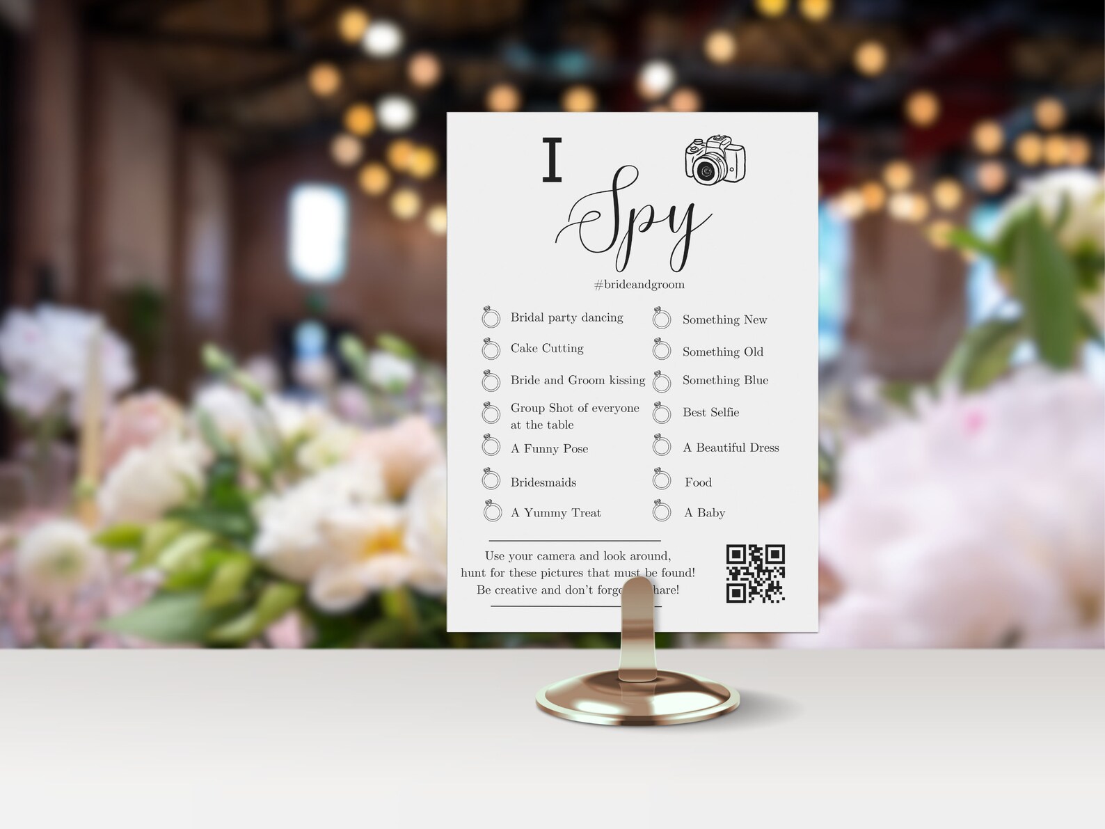 I Spy Wedding Game Photo Game Capture the Love Wedding Game Card ...
