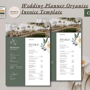 Wedding Planner Invoice Template, Customizable Business Invoice, Event ...