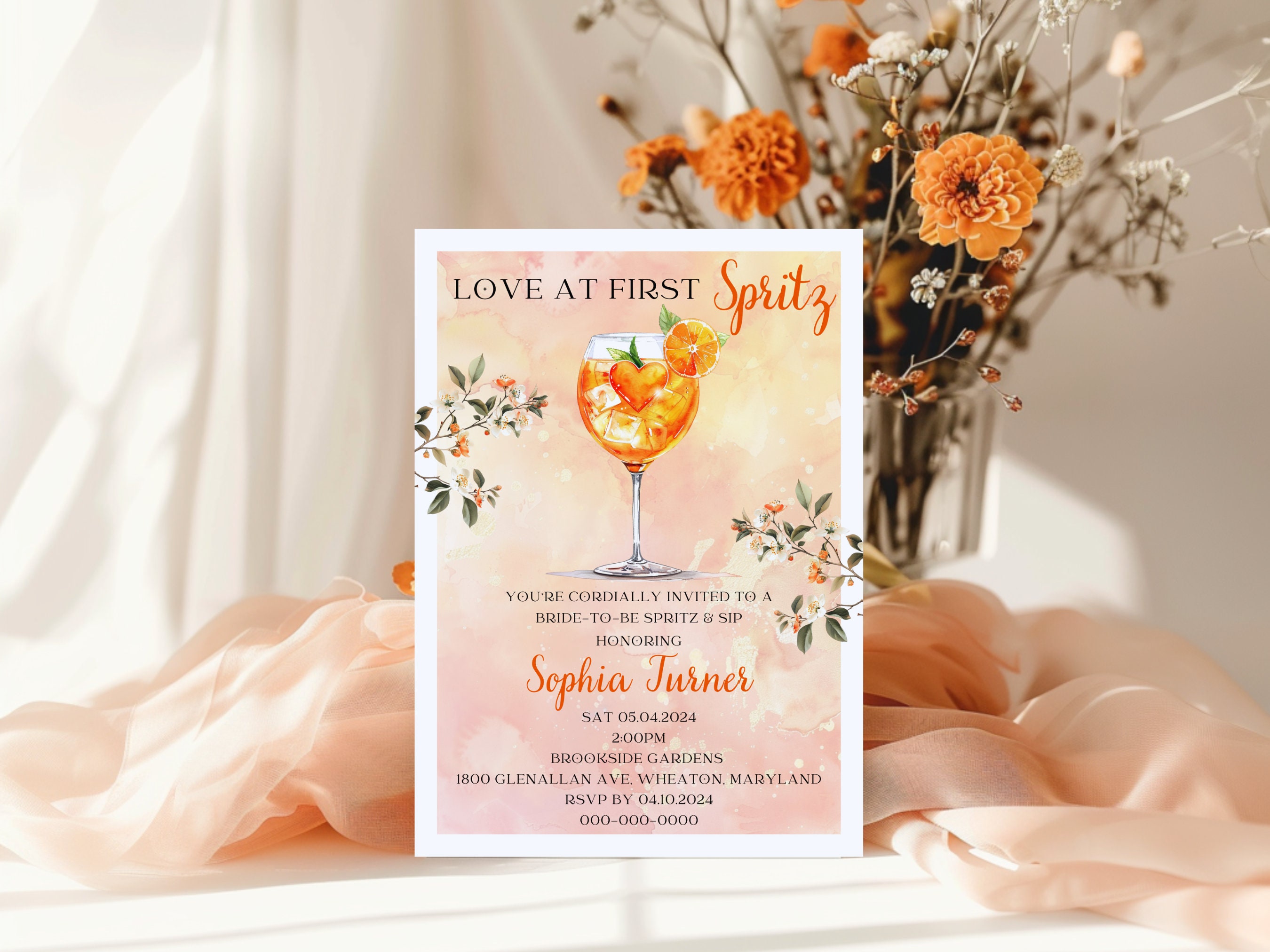Aperol Spritz Themed | Citrus Theme | Love at First Spritz Bridal ...
