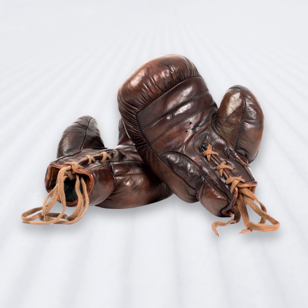 Personalized Vintage Leather Boxing Gloves ,antique Boxing Glove ...