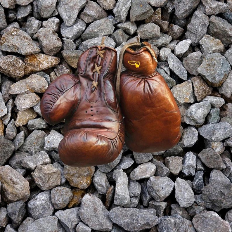 Personalized Vintage Leather Boxing Gloves ,antique Boxing Glove ...