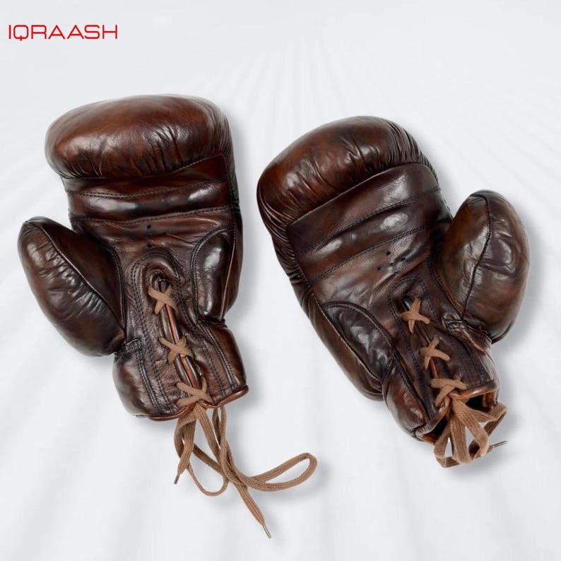 Personalized Vintage Leather Boxing Gloves ,antique Boxing Glove ...