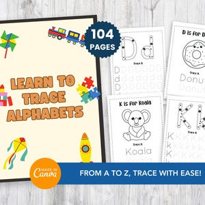 104 Pages of Alphabet Tracing Worksheets – Engage Kids With Fun Letter ...