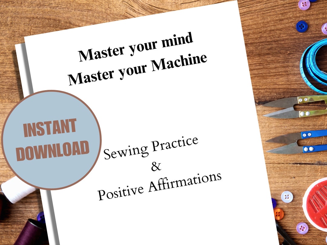 Printable Sewing Machine Practice, Learn to Sew, Practice Sewing ...