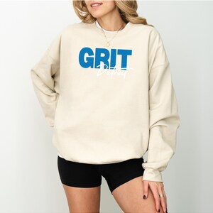 Womens Detroit Lions Sweatshirt, Detroit Lions Crewneck, Detroit GRIT ...