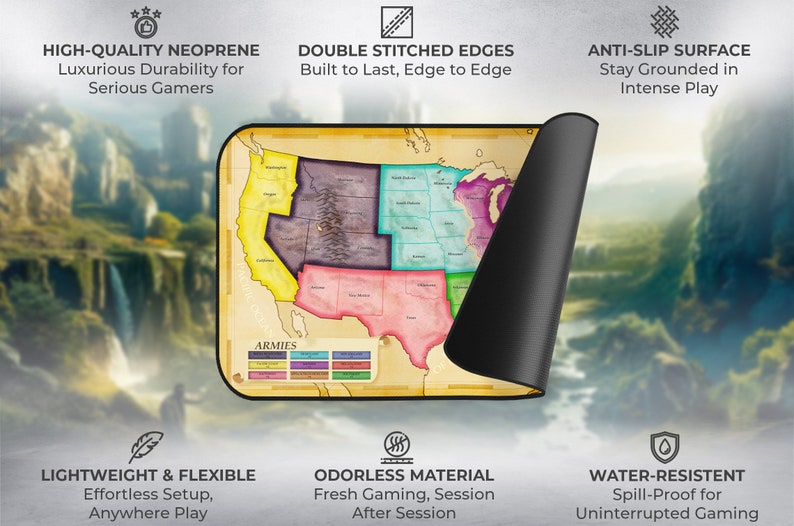 Playmat RISK USA Map - Etsy