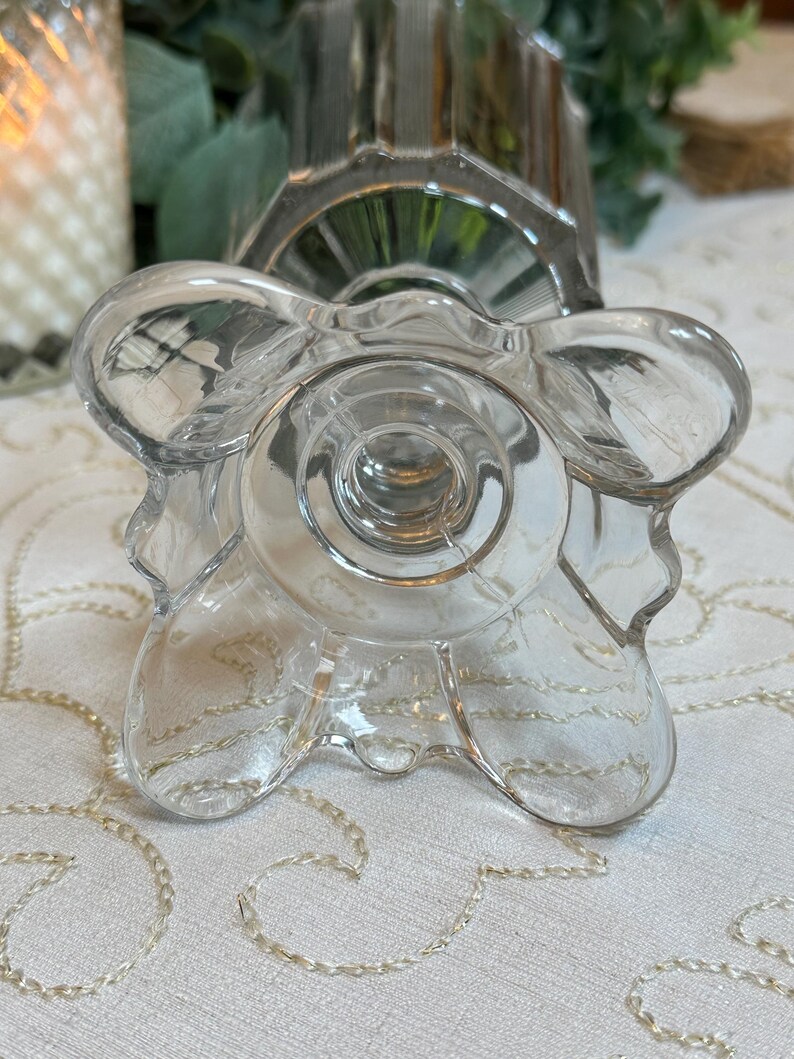 Vintage EAPG Adams Glass Company Pattern No. 300 Clear Ribbon Celery ...