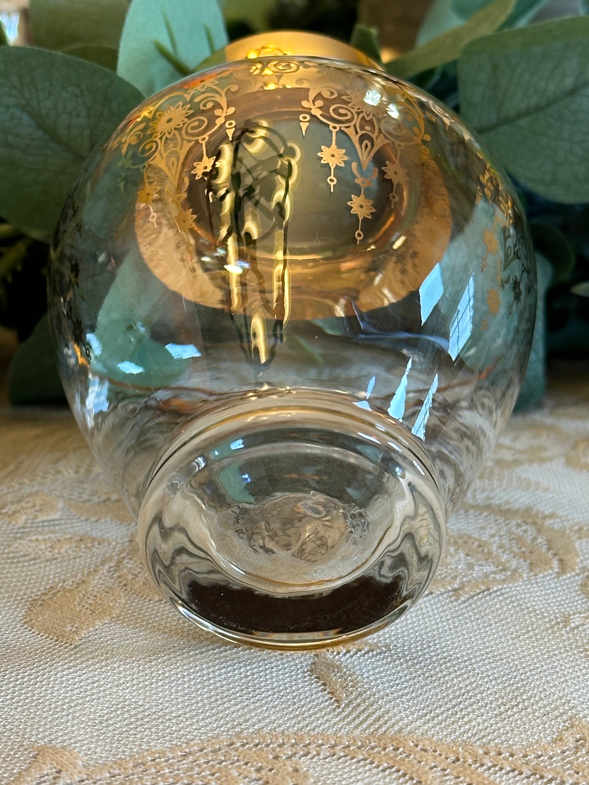 Vintage Ferro & Lazzarini Italian Art Vase 24k Gold Leaf, Housewarming ...