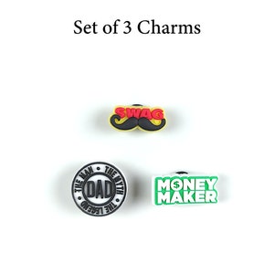 Men Crocs Charms Pins Badges Dumbell, Money Maker, Rock Star, Bike ...