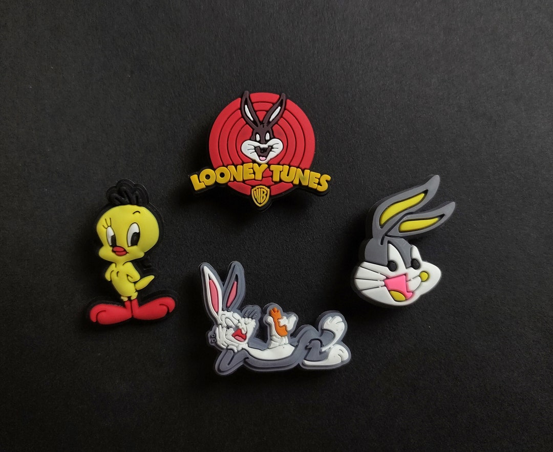 Looney Tunes Croc Charms Pins Badges, Bugs Bunny, Tweety, Cartoon Shoe ...