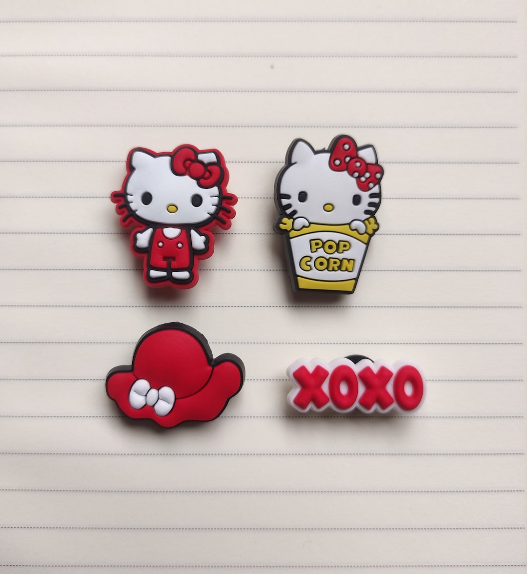 Hello Kitty Croc Charms Pins Badges, Cute Kitty Shoe Jibbitz, Kawaii ...
