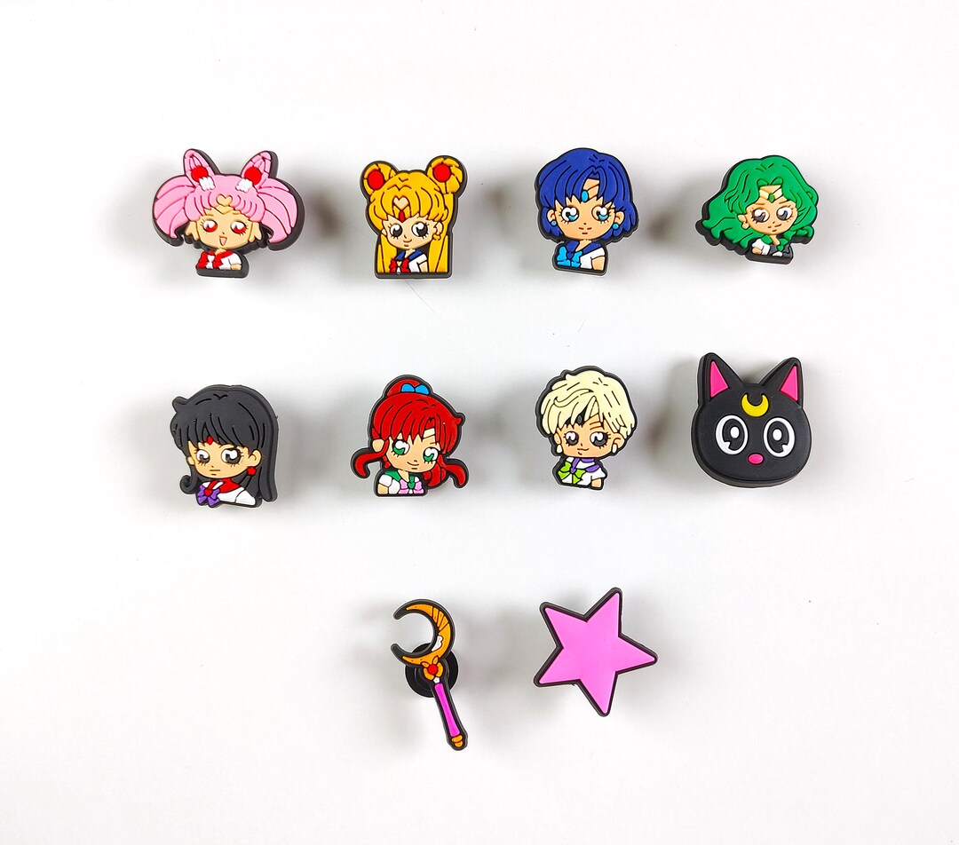 Sailor Moon Anime Jibbitz Crocs Charms Cute Manga Anime Jibbitz Luna ...