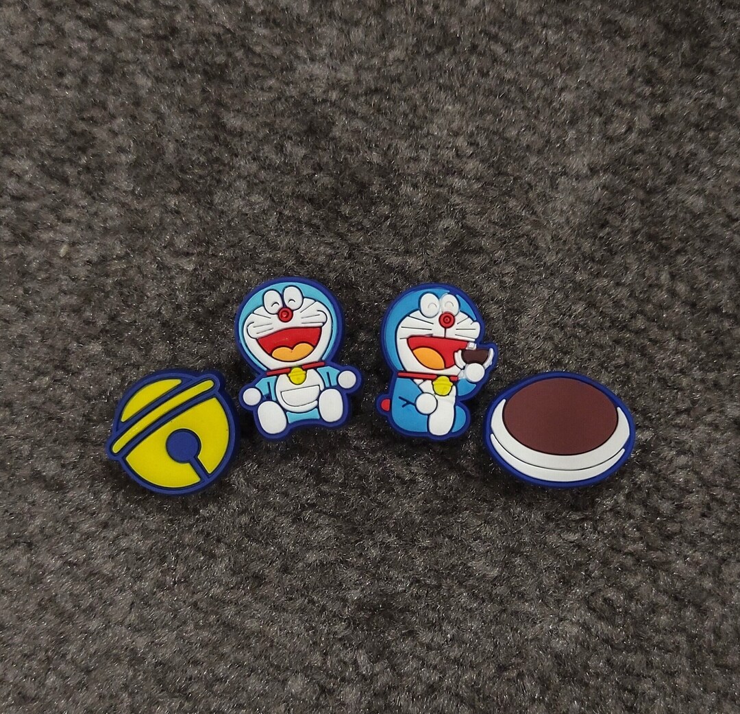 Doraemon Crocs Charms Pins Badges, Nostalgic Cartoon Shoe Charms, Manga ...