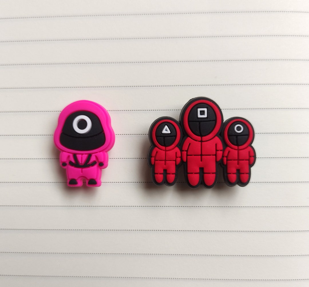 Squid Game Croc Charms Pins Badges, Shoe Jibbitz, Korean Squid Game ...