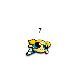 Powerpuff Girls Crocs Charms, Blossom, Bubbles, Buttercup, Cartoon Shoe ...