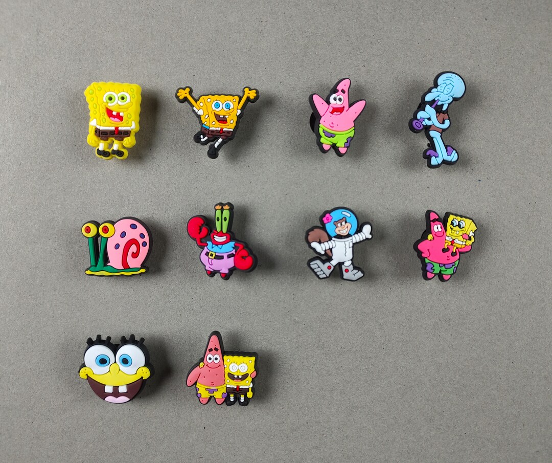 Spongebob Squarepants Crocs Charms Pins Badges Patrick Star Squidward ...