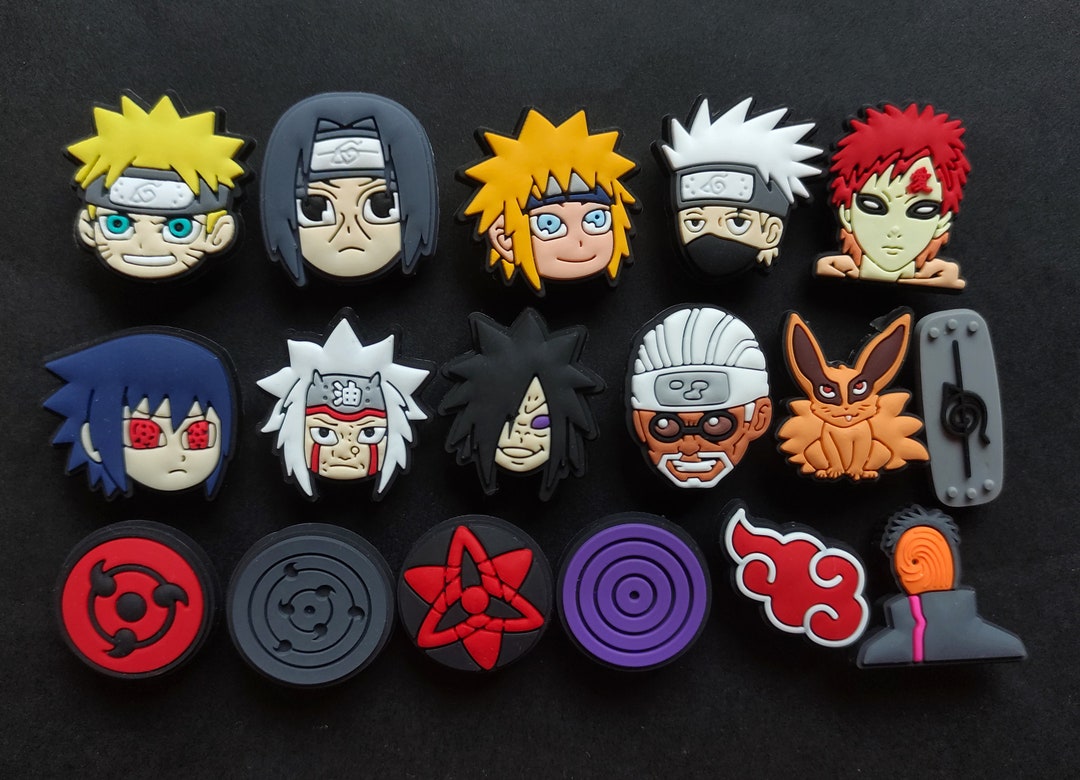 Naruto Crocs Charms Pins Badges Japanese Manga Anime Shoe Charm ...