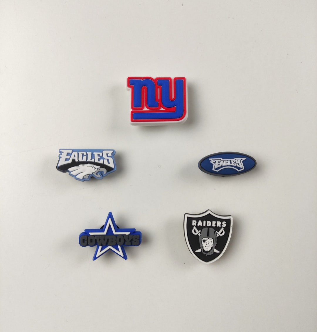 NFL Football Croc Charms Pins Badges, American Football Teams Logos ...