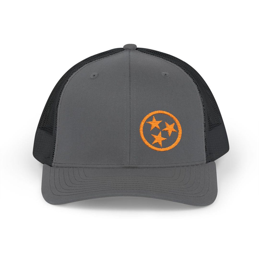 Orange Tristar Snapback Trucker Cap, Casual Summer Hat, Perfect for ...