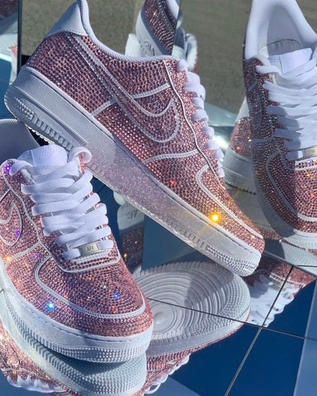 Air Force 1 Pink Swarovski Diamonds Are Forever - Etsy