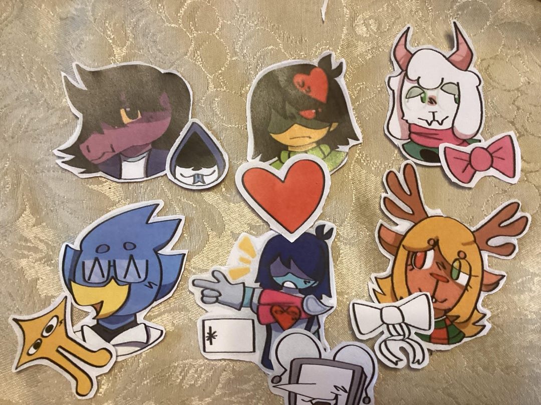 Deltarune Fan Art Character Stickers - Etsy