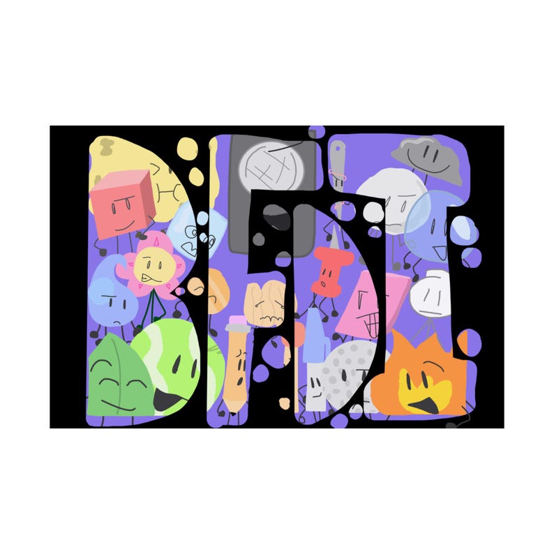 BFDI Inanimate Insanity Object Show Fanartmatte Horizontal Posters - Etsy